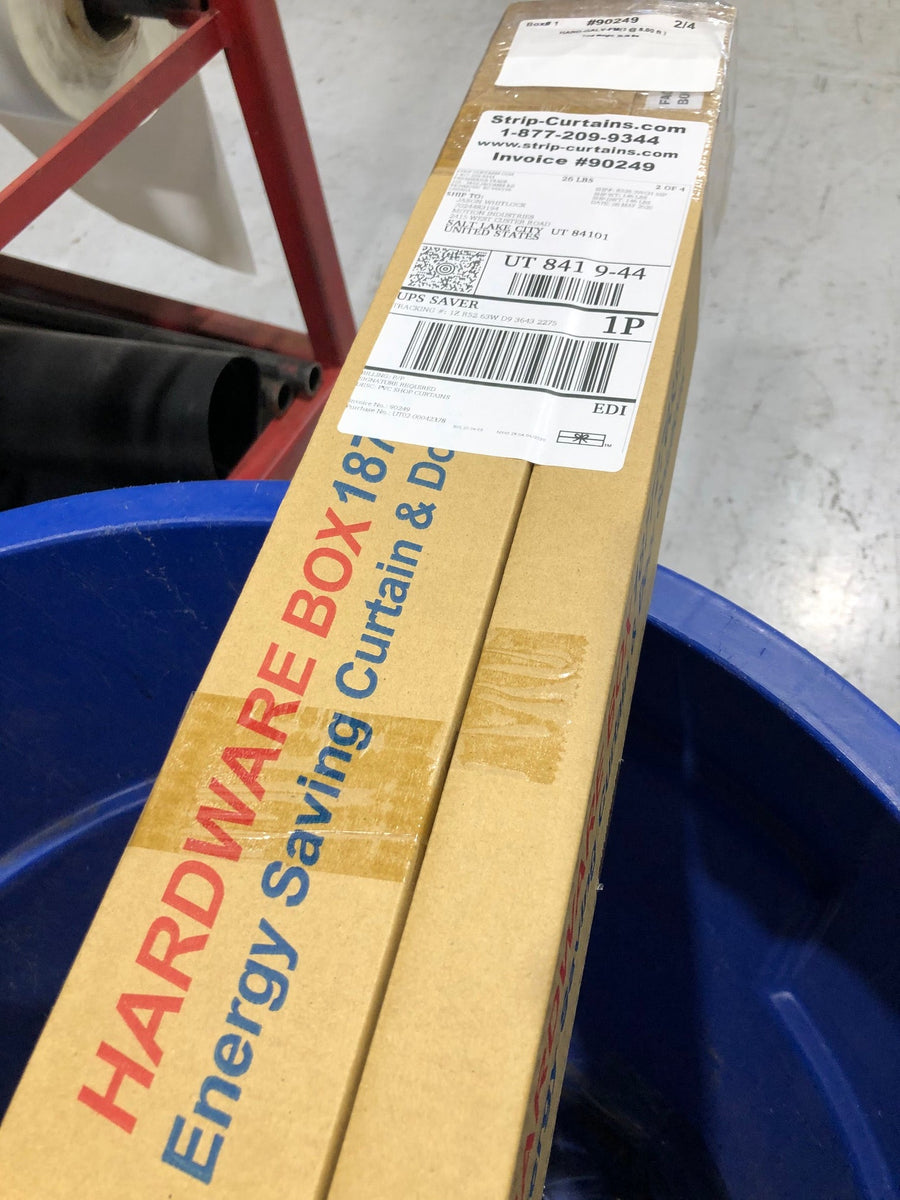 Strip Door Track Hardware - 14 Gauge Heavy Duty Steel 6' Rail Section ...