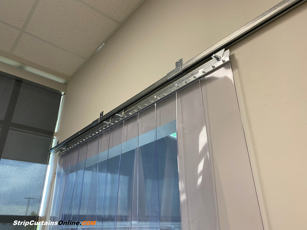 Sliding Strip Curtain Doors - Bi Part & Single Slide – Stripcurtainscanada